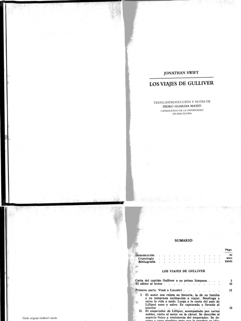 Jonathan Swift. Los Viajes de Gulliver | PDF