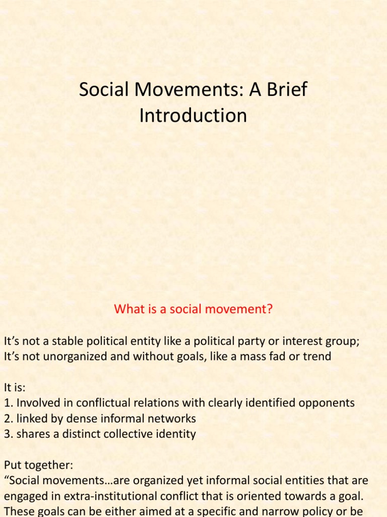 3.1 Social Movement Theories | PDF | Social Movements | Political Science