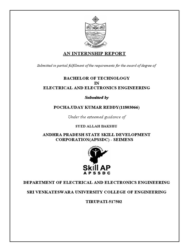 Internship Report Final 66 | PDF | Electric Motor | Electromagnetic ...
