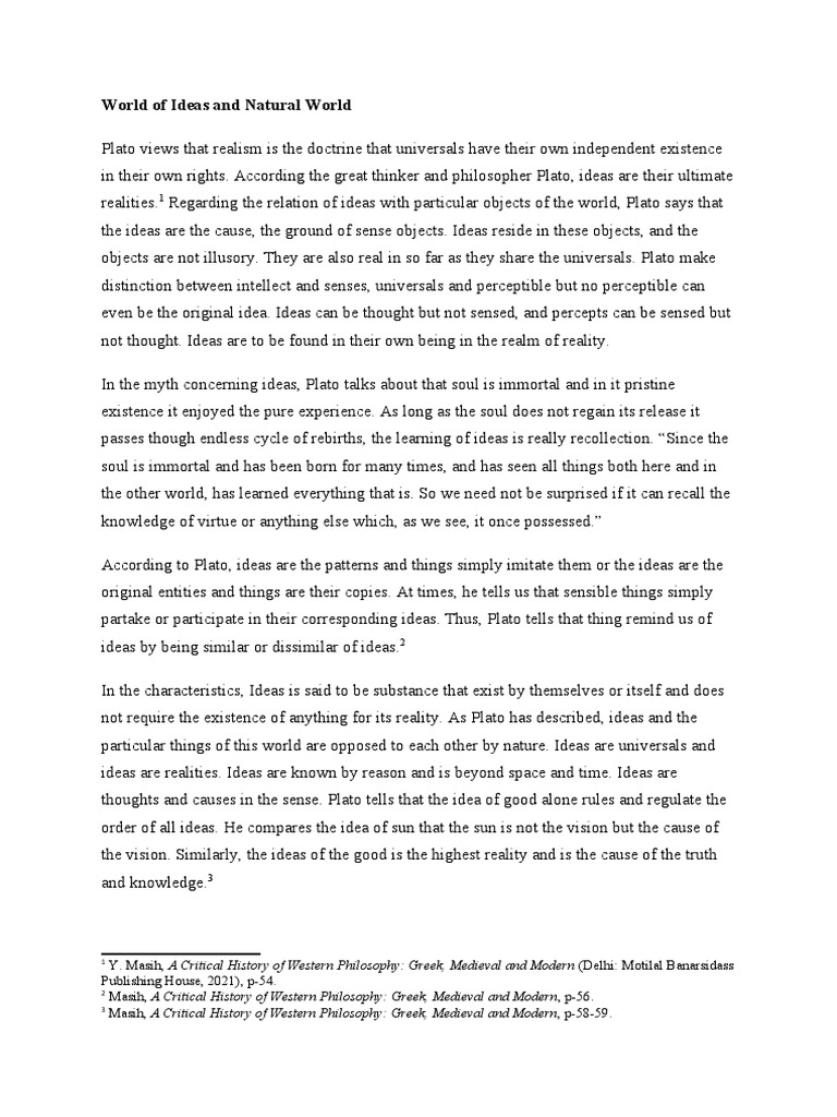 Assignment On Plato | PDF