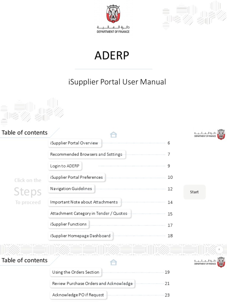 ADERP iSupplier Portal User Manual | PDF | Invoice | Receipt