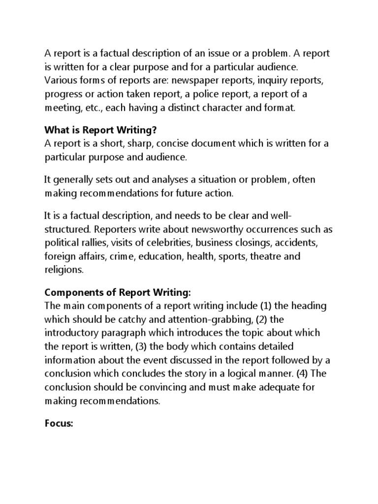 Factual Report Writing Guide | PDF | Advertising | Science