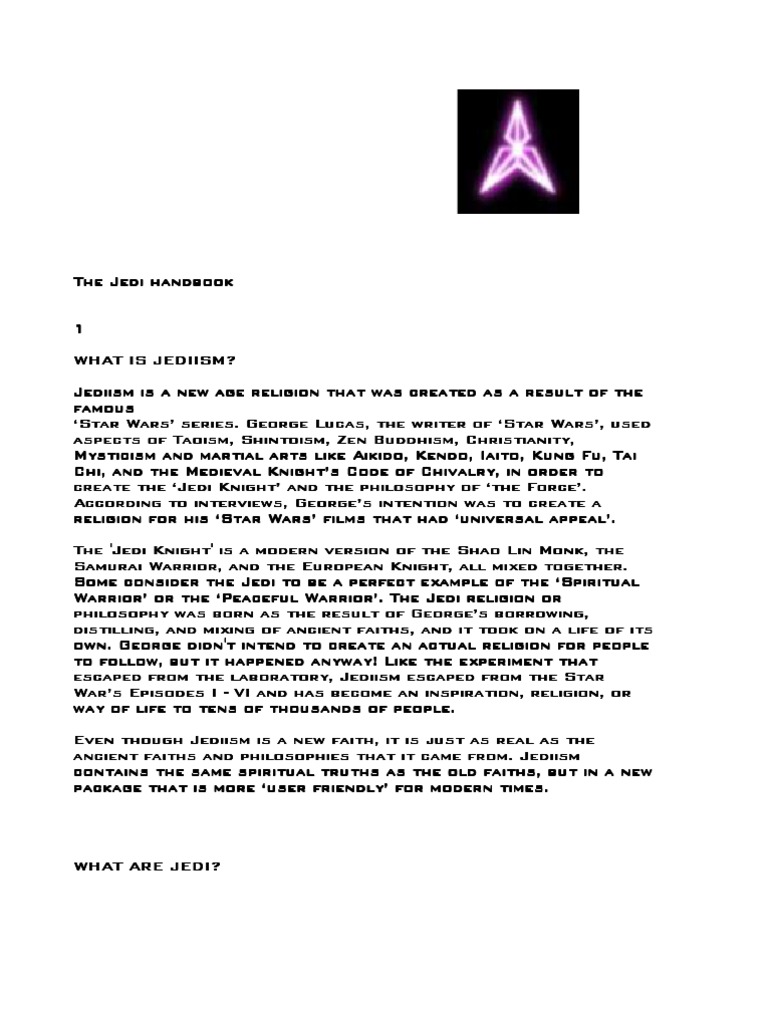 Understanding Jediism and Its Philosophy | PDF | Jedi | Anger