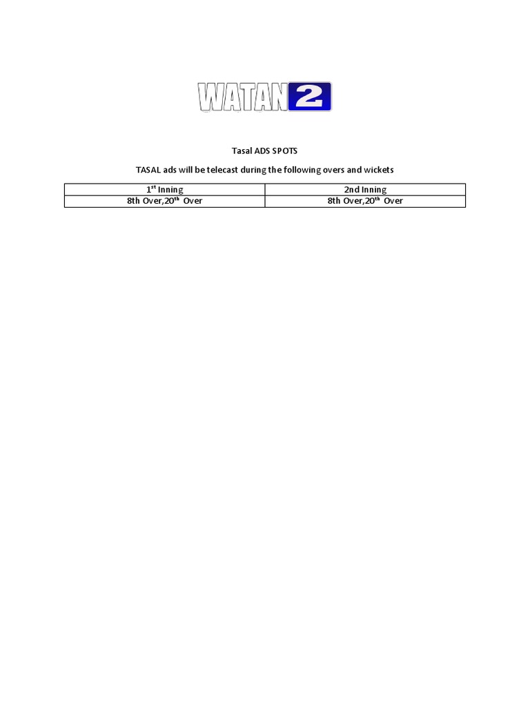 Tasal Ads Spots | PDF