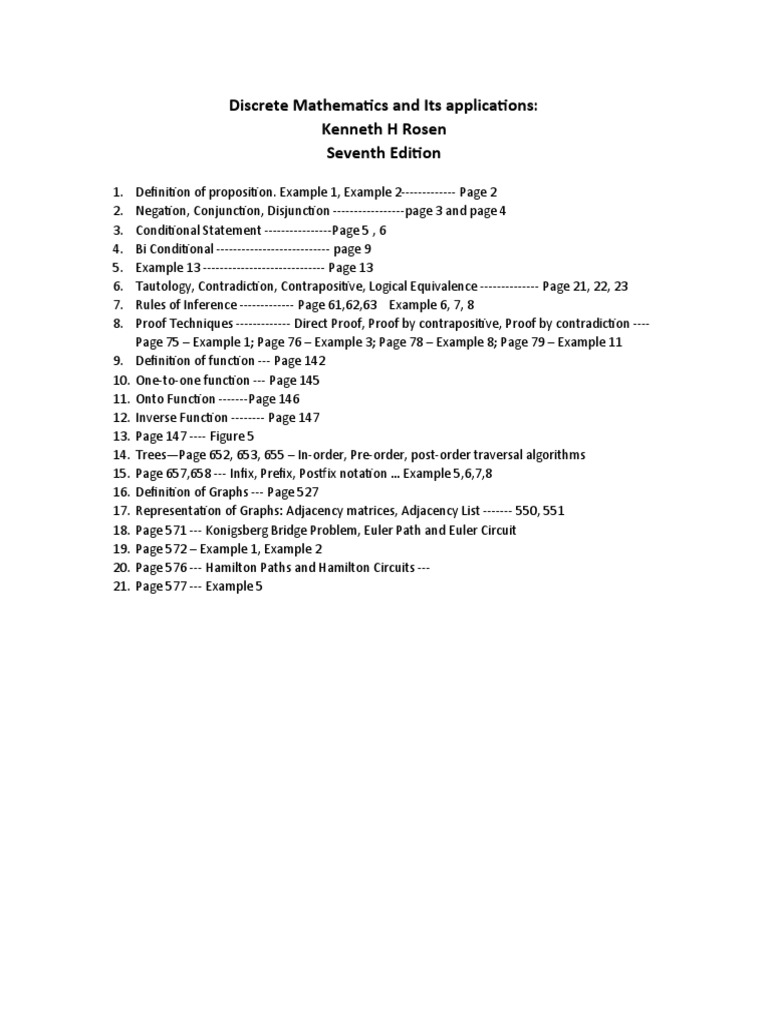 Discrete Mathematics and Its Applications: Kenneth H Rosen Seventh ...