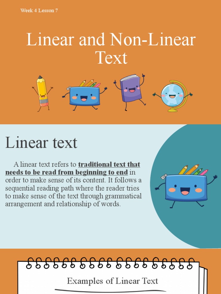 Linear vs Non-Linear Text Explained | PDF | General Fiction