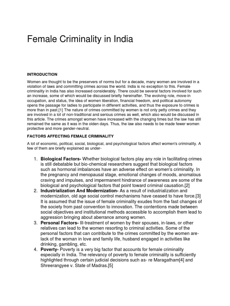 An Analysis of the Factors Contributing to the Rise of Female ...