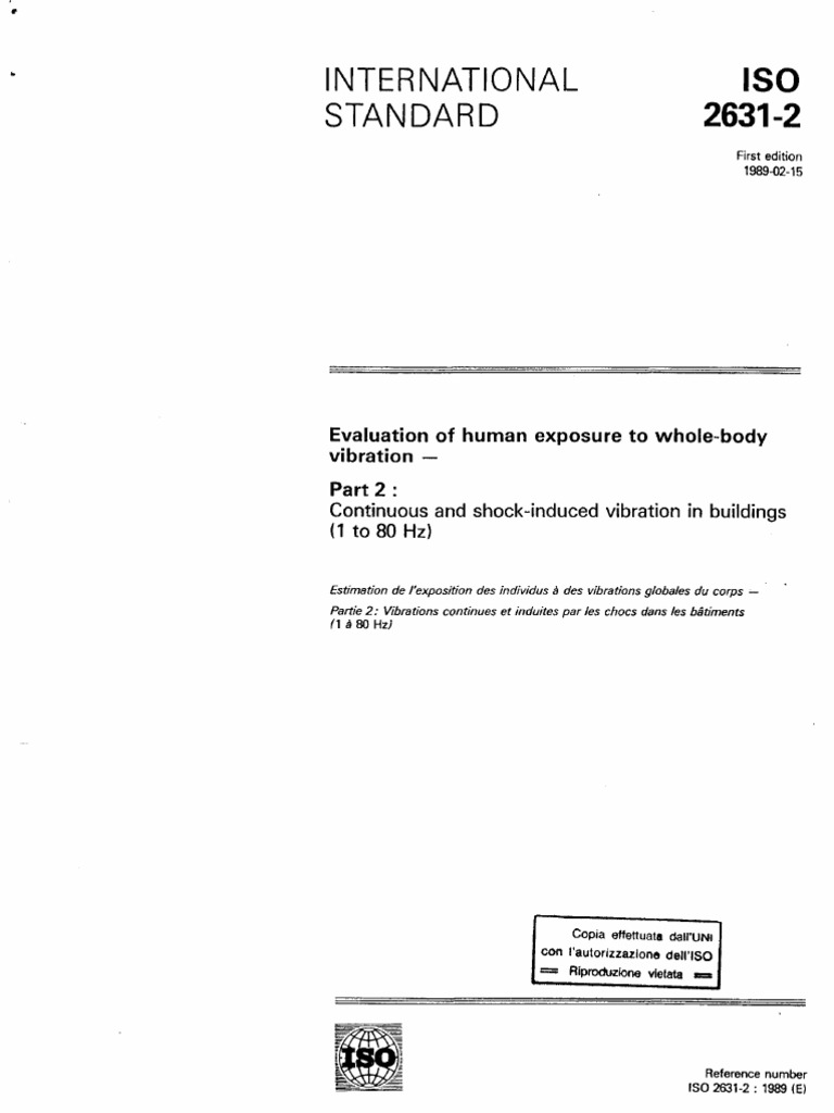 Iso 2631-2 89 | PDF