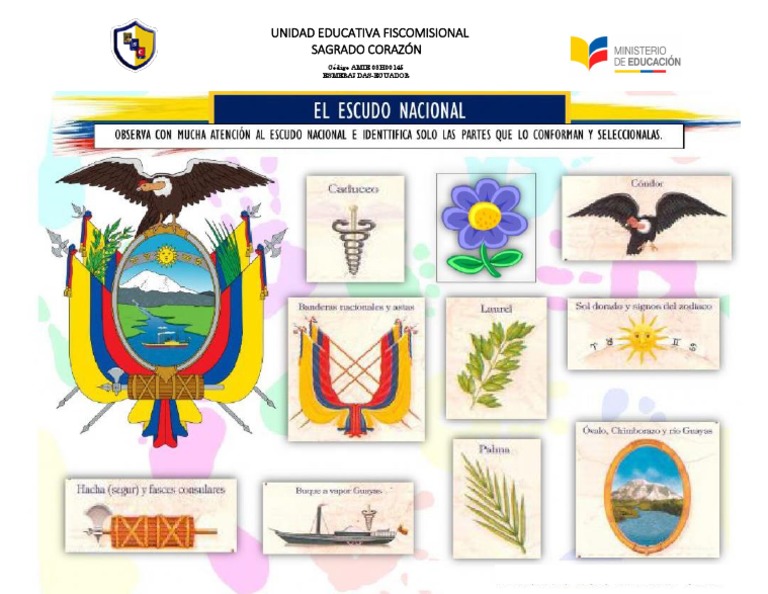 Partes Del Escudo Del Ecuador | PDF