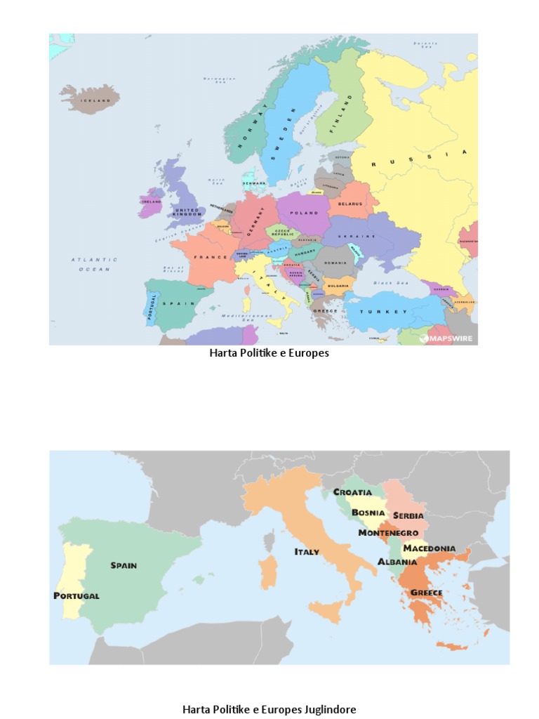 Harta Politike e Europes | PDF