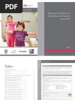 2. Manual Prueba EDI. Sección I Evaluacion del Desarrollo | PDF