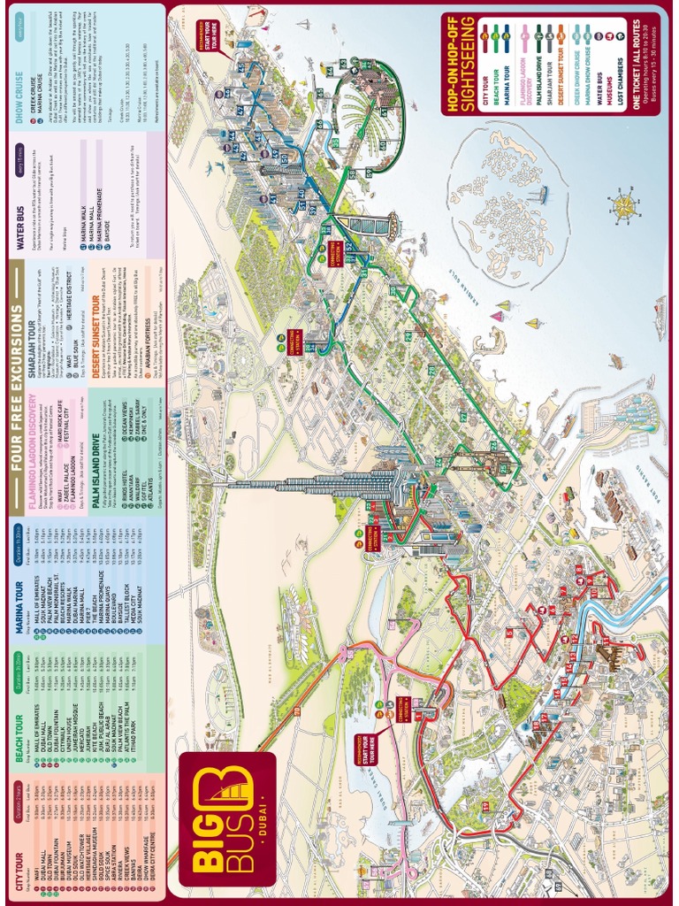 Dubai Tourist Attractions Map | PDF