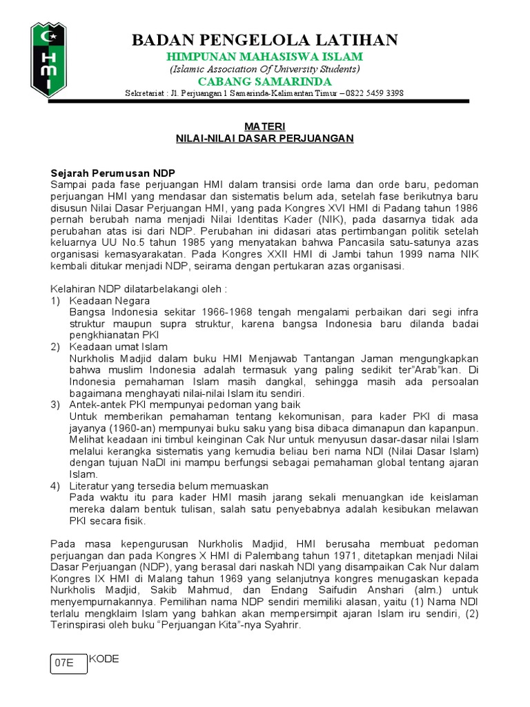 07e. Materi NDP | PDF