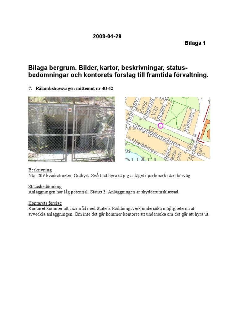14 - Bilaga 1 Bergrum | PDF