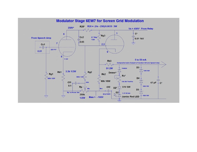6EW7 Modulator and Amplifier | PDF
