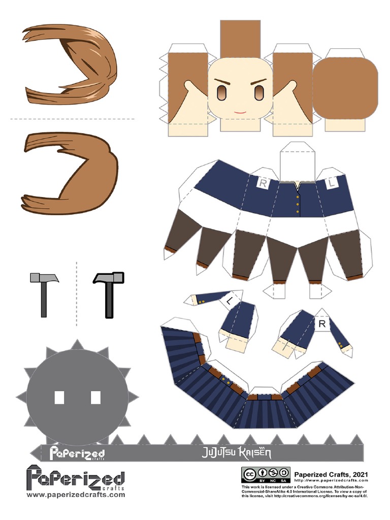 Jujutsu Kaisen - Nobara Kugisaki Papercraft | PDF