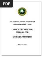 Choir Rules and Regulation | PDF | Home & Garden | Science & Mathematics
