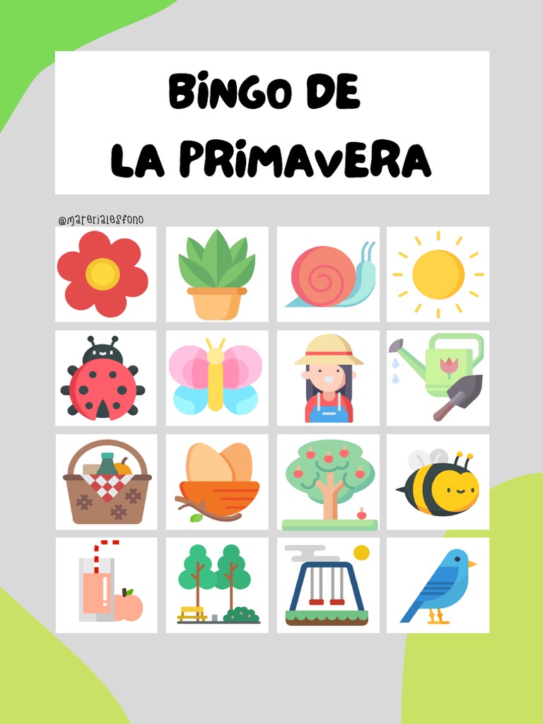 Bingo de La Primavera | PDF