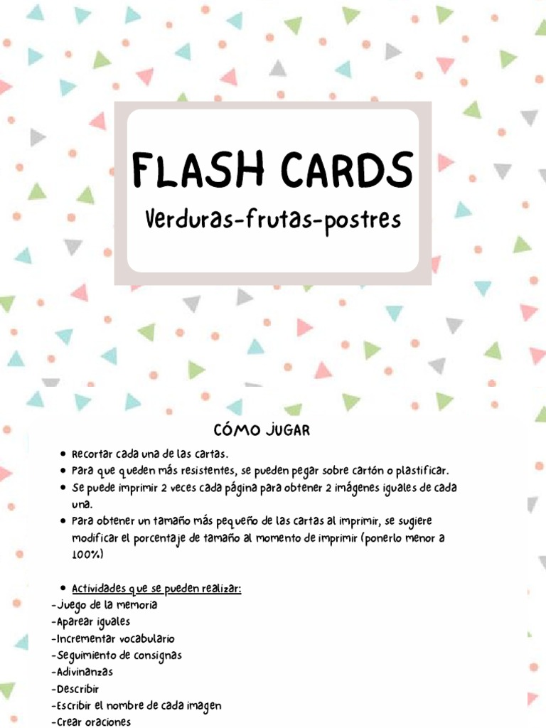 Flashcards de Comida para Imprimir | PDF | Cocina, comidas y vino