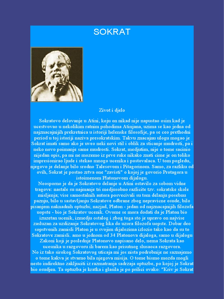 Sokrat Tekst | PDF