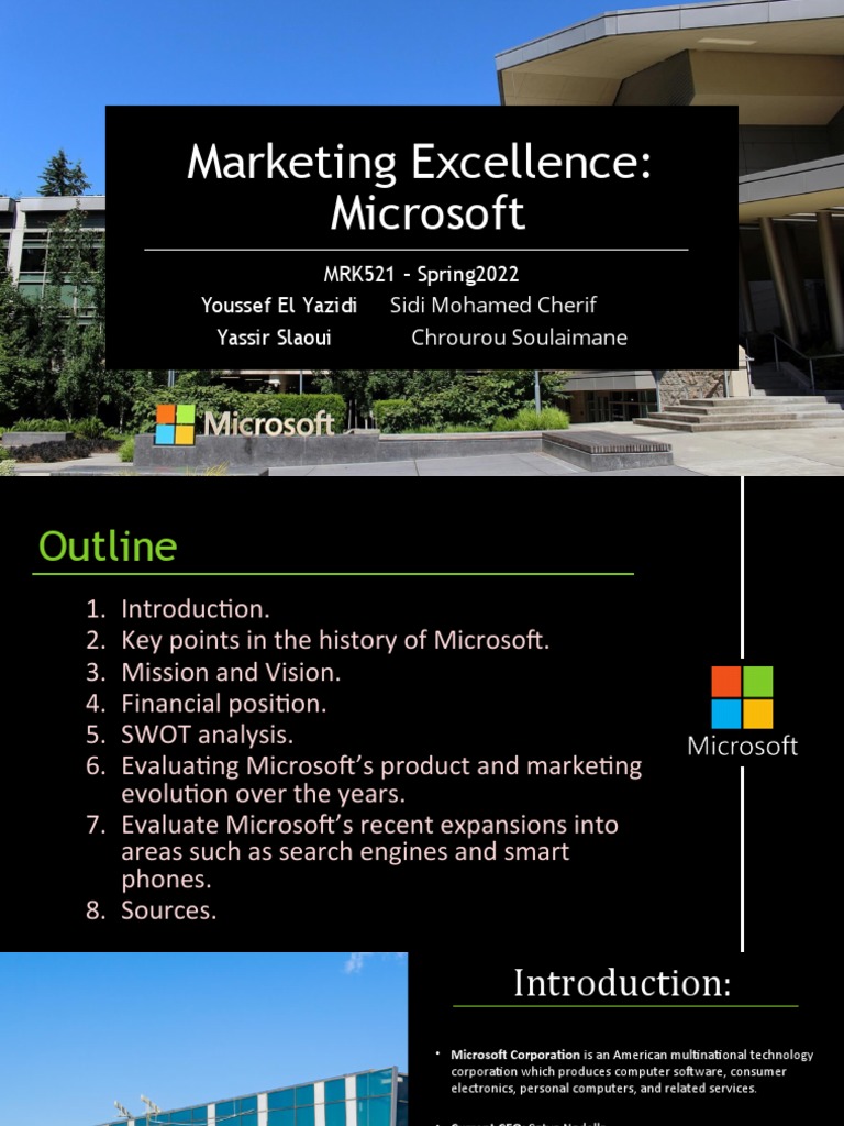 Microsoft's Product and Marketing Evolution | PDF | Microsoft ...