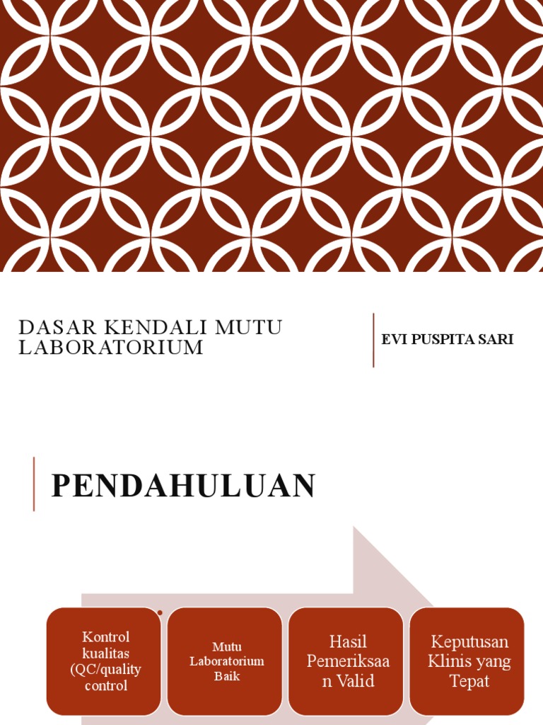 Dasar Kendali Mutu Laboratorium | PDF