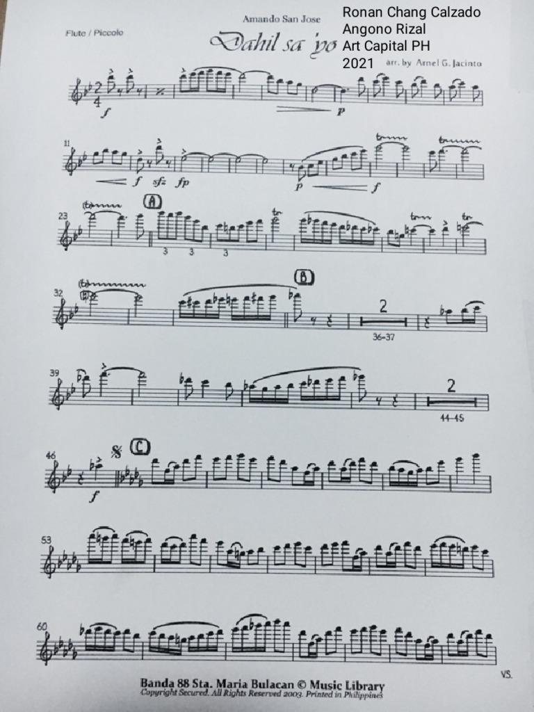 Dahil Sa Yo by Amando SanJose-1 | PDF