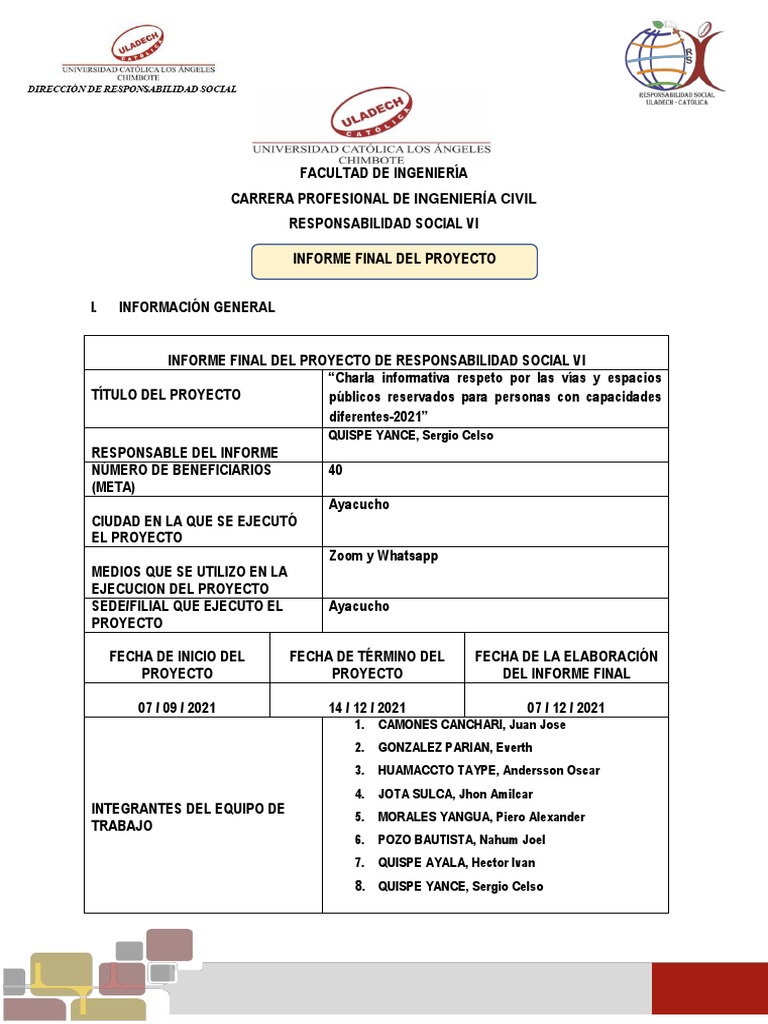 Informe Final Respo | PDF