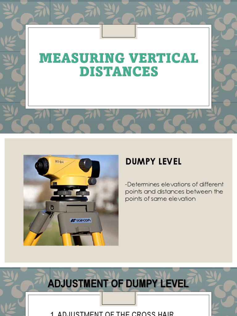 Lecture 2 - Vertical Distances | PDF