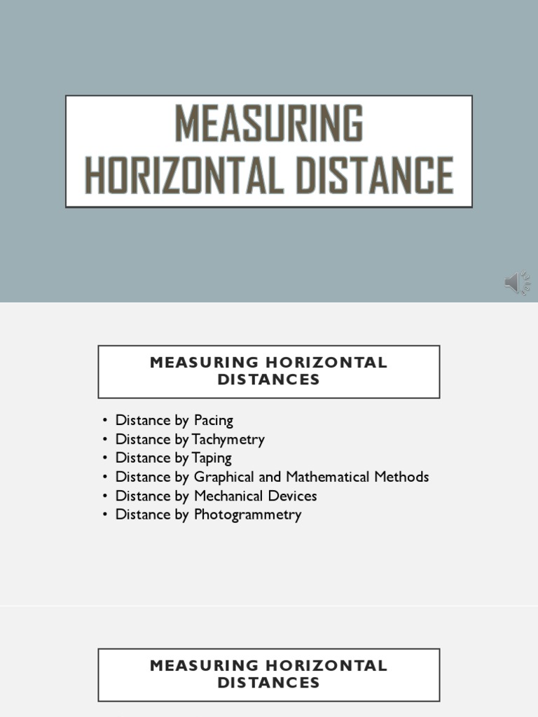 Lecture 1 - Horizontal Distances | PDF | Teaching Methods & Materials ...