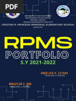 RPMS With ANNOTATIONS KRA 1 5 | PDF | Teachers | Learning