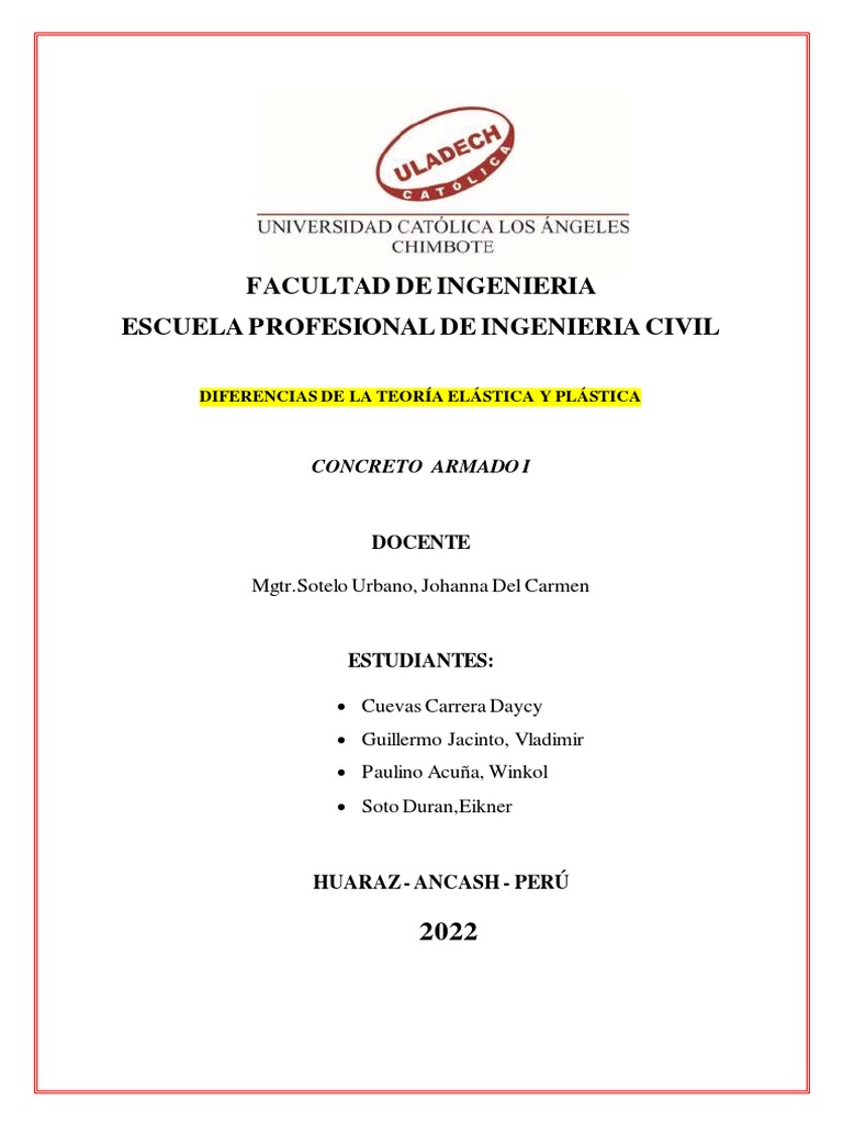 Teoría Elástica vs. Plástica | PDF | Elasticidad (Física) | Plasticidad ...