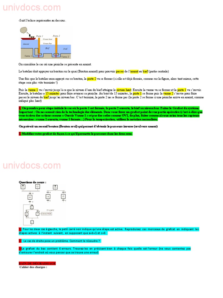 TD - GRAFCET - TextMark | PDF | Perceuse | Soupape