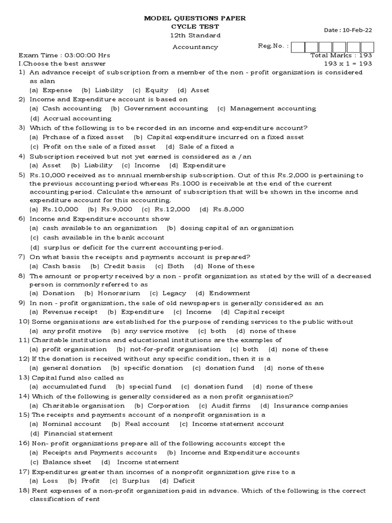 Xii Acc 1 To 3 Ques Creative | PDF | Debits And Credits | Expense