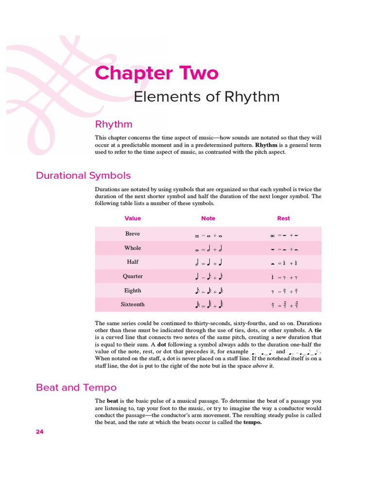 Chapter Two: Elements of Rhythm | PDF | Rhythm | Musical Forms