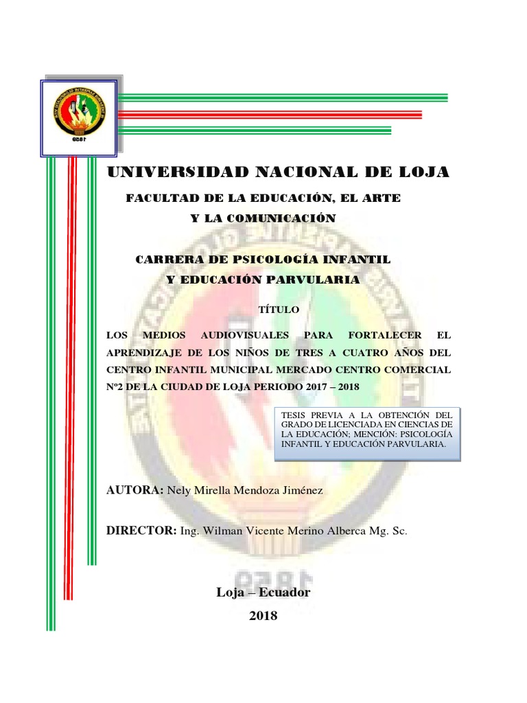 Tesis Nely, Mendoza | PDF | Aprendizaje | Televisión