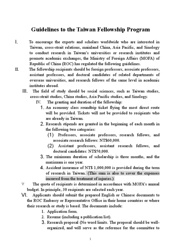 Attachment Guidelines Etc | PDF | Taiwan | Travel Visa