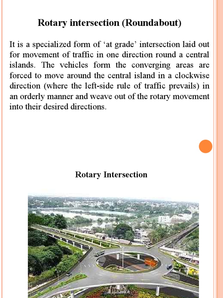 Rotary Intersection | PDF | Traffic | Intersection (Road)