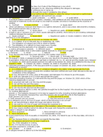 Qualifying Exam BSA Reviewer | PDF | Law Of Obligations | Consideration