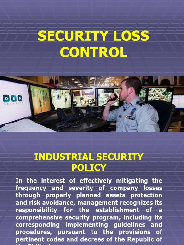 Security Loss Control | PDF | Computers