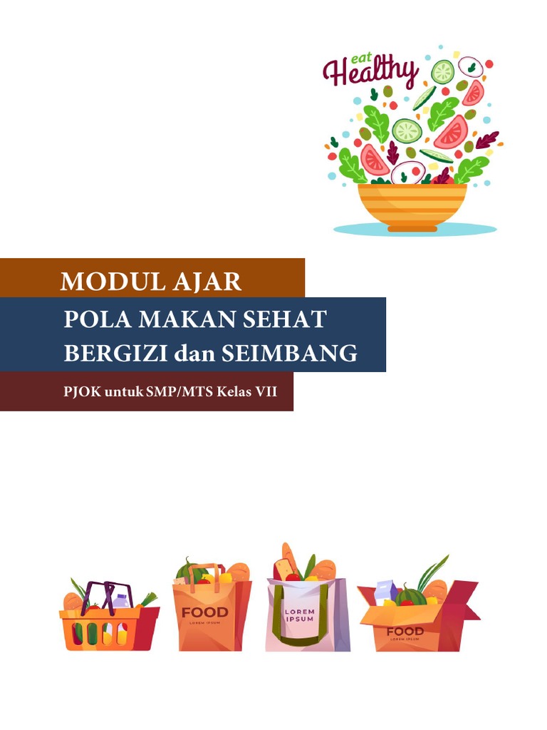 Modul Ajar PJOK - Pola Makan Sehat Bergizi Dan Seimbang - Fase D | PDF