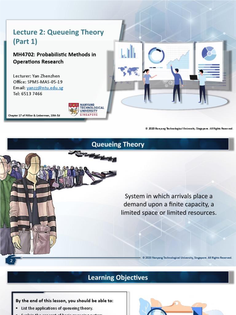 Lecture 2: Queueing Theory (Part 1) : MH4702: Probabilistic Methods in ...