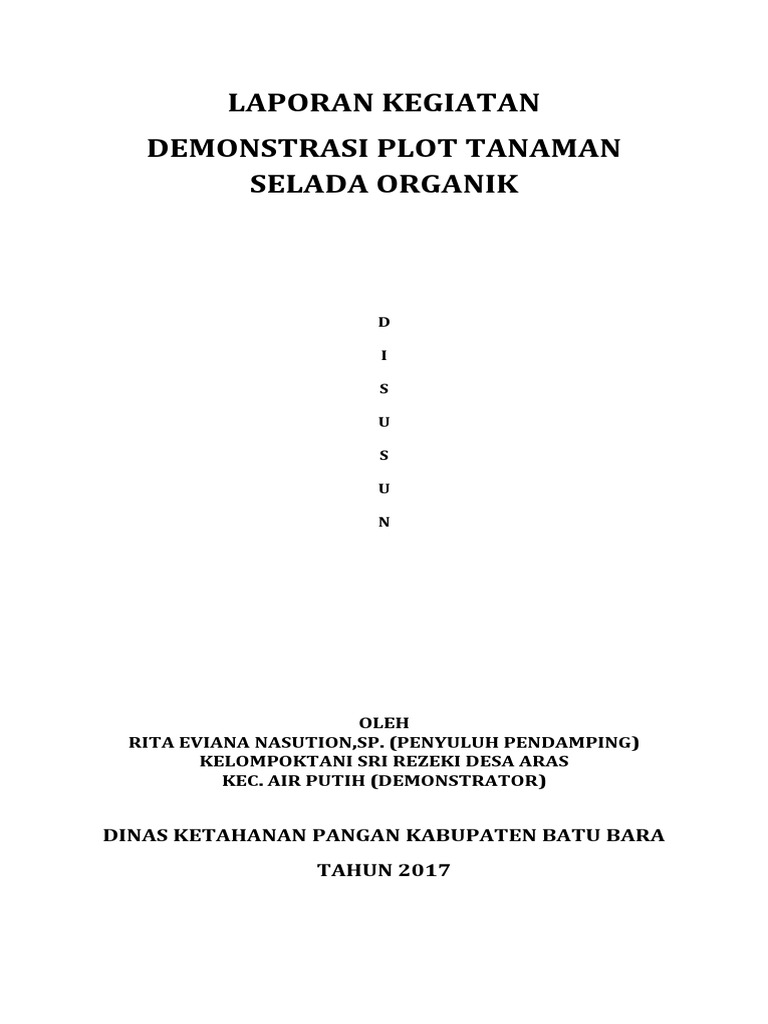 DEMPLOT Selada Organik | PDF