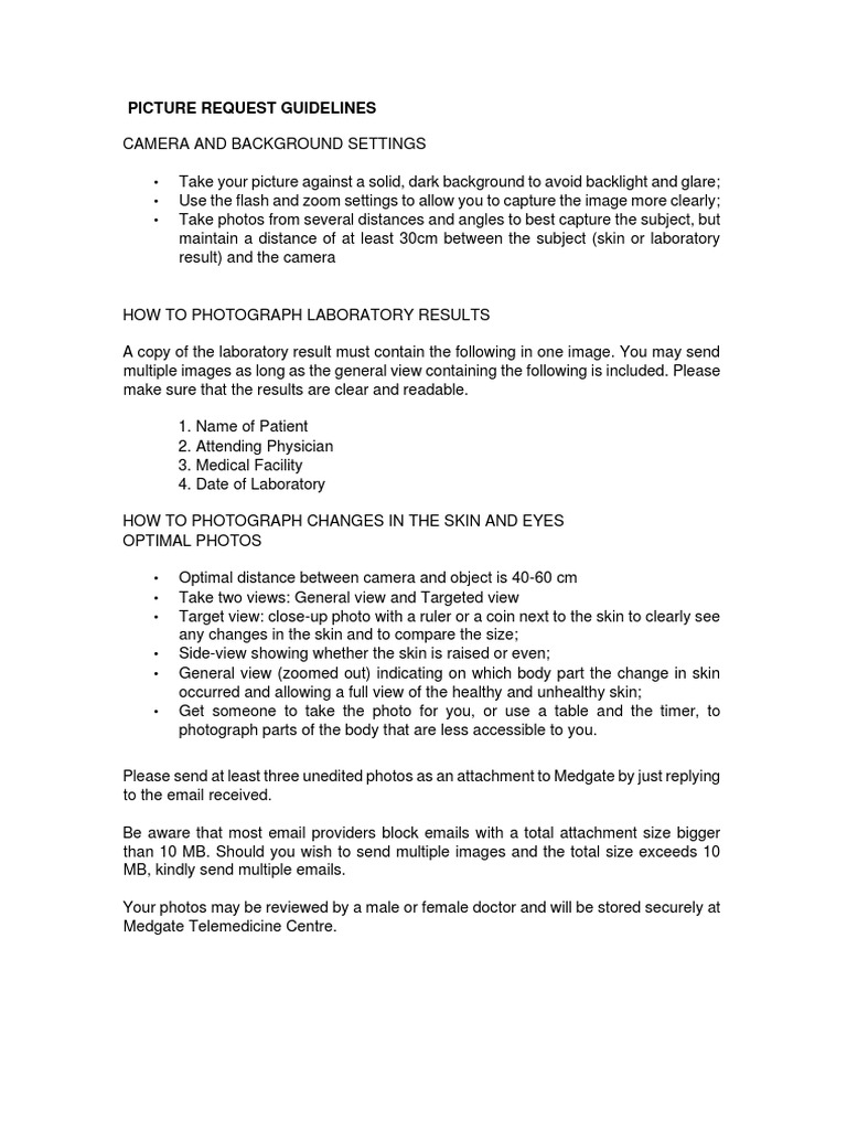 Image Request Guidelines | PDF | Camera