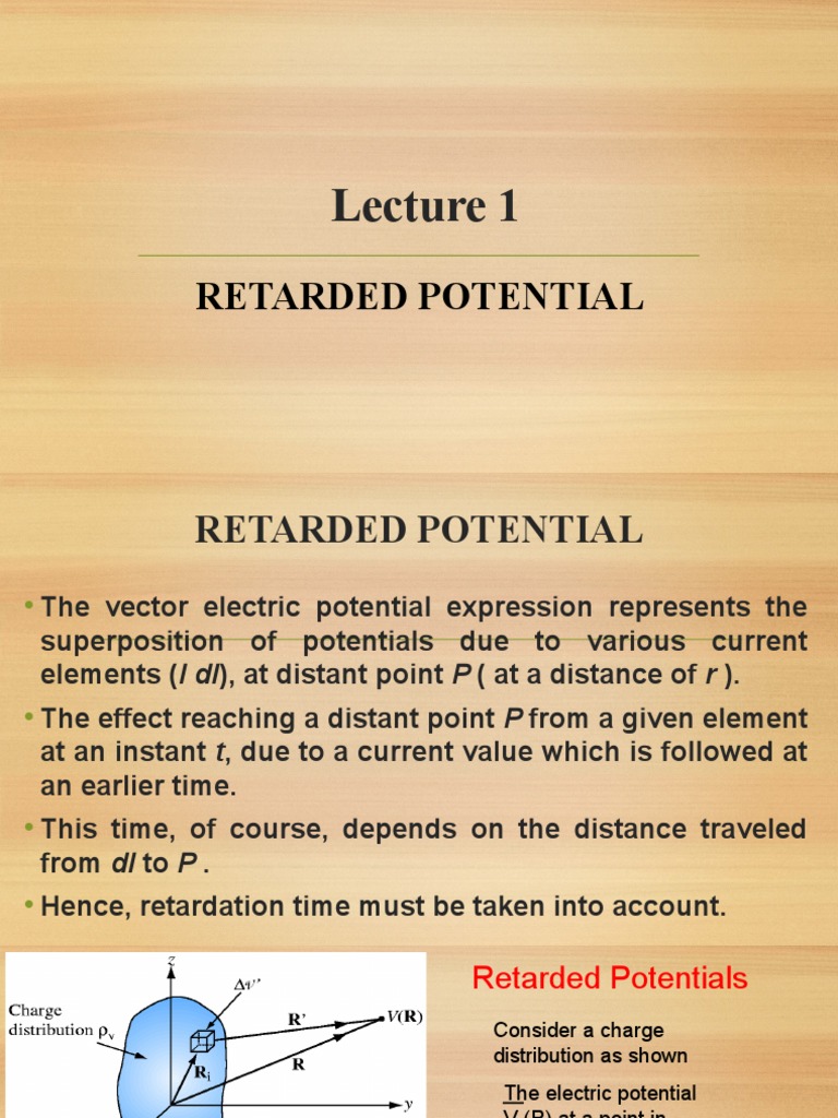Understanding Retarded Potentials in Electrodynamics | PDF | Antenna ...