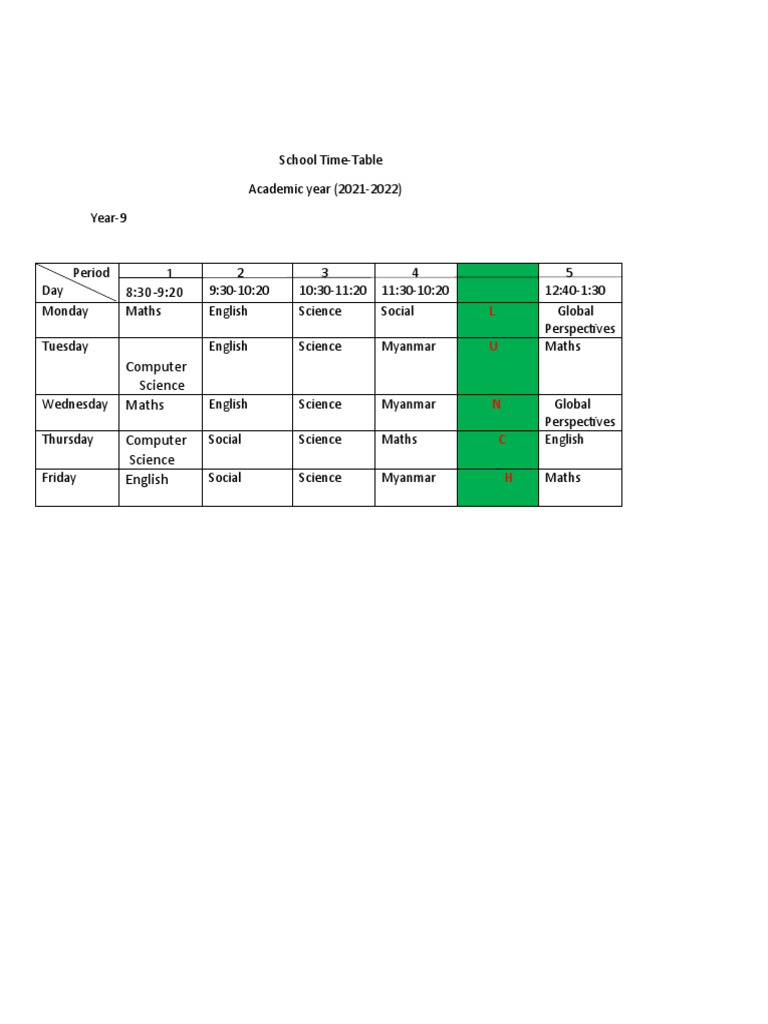 school-time-table-pdf