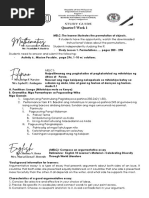 Reading and Writing: Quarter 3: Module 2 - Lesson 2 | PDF | Facebook ...