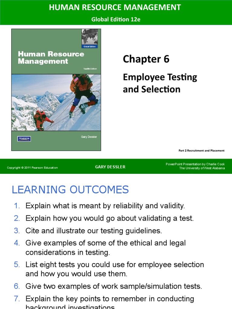 Dessler HRM Chapter 6 | PDF