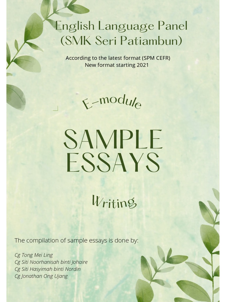 Form 5 Sample Essays | PDF | Cyberbullying | Recycling