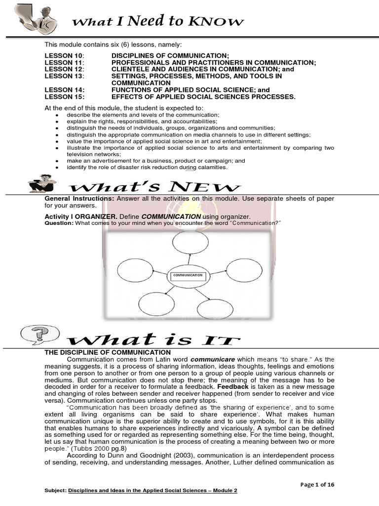 11 Disciplines and Ideas in The Applied Social Sciences - Module 2 ...